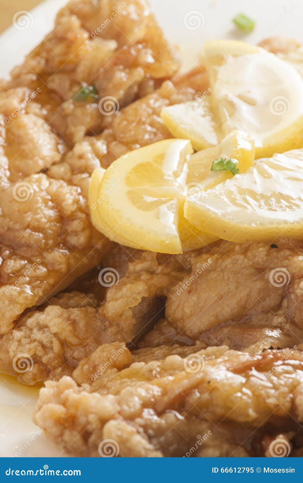Lemon Chicken stock image. Image of style, sweet, chinese - 66612795