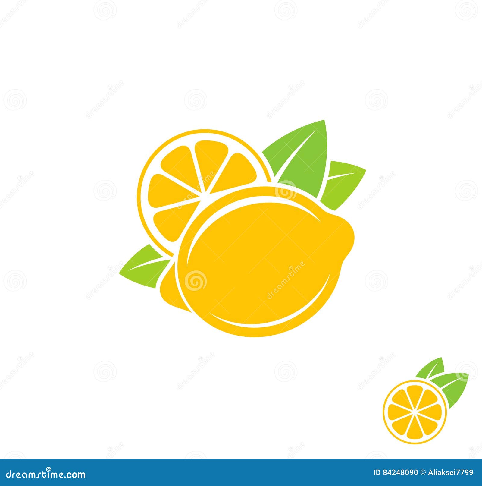 Lemon. Citrus fruit stock vector. Illustration of vector - 84248090