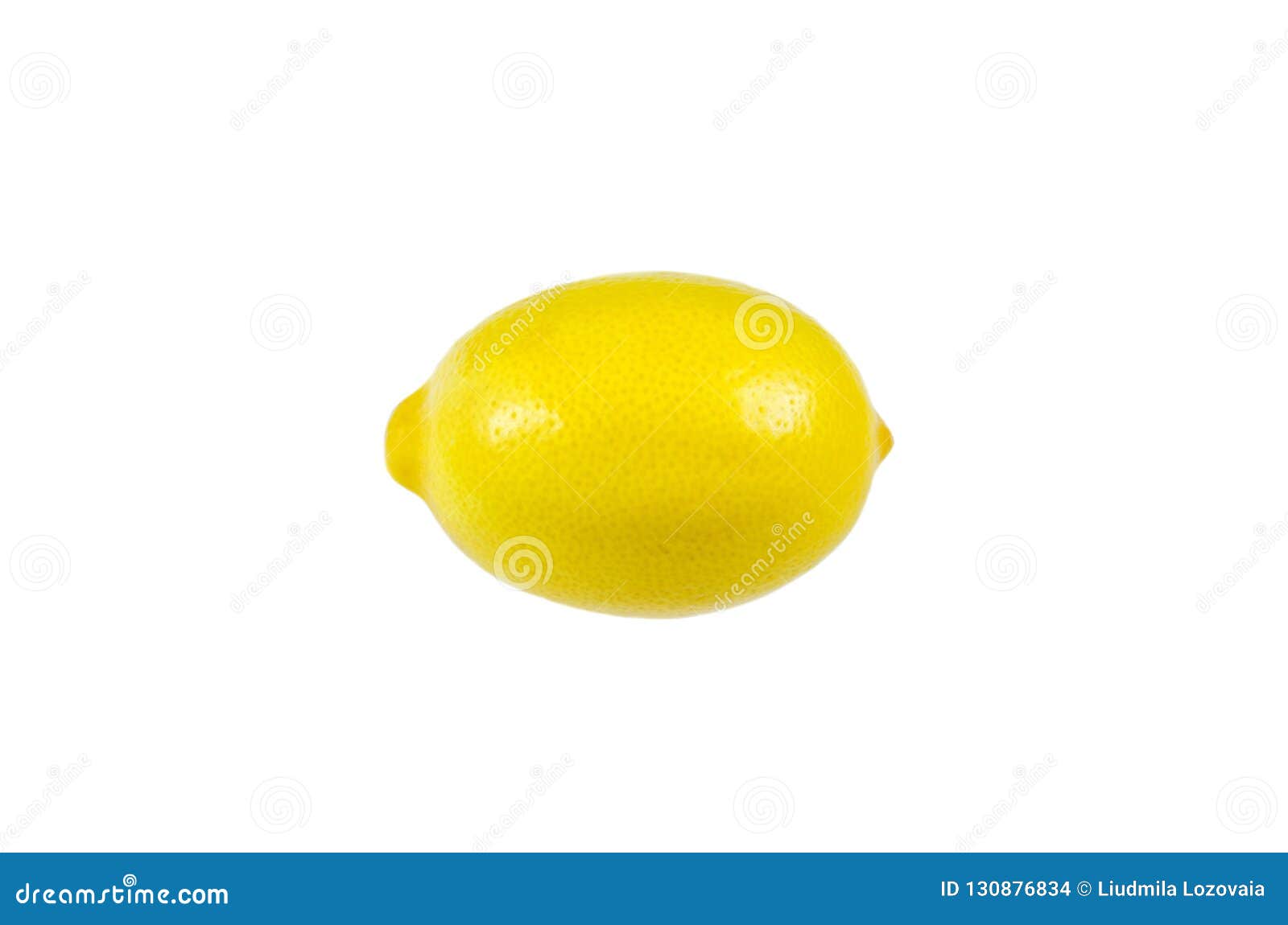 Lemon Classic Shape on White Isolate Background Stock Photo - Image of ...
