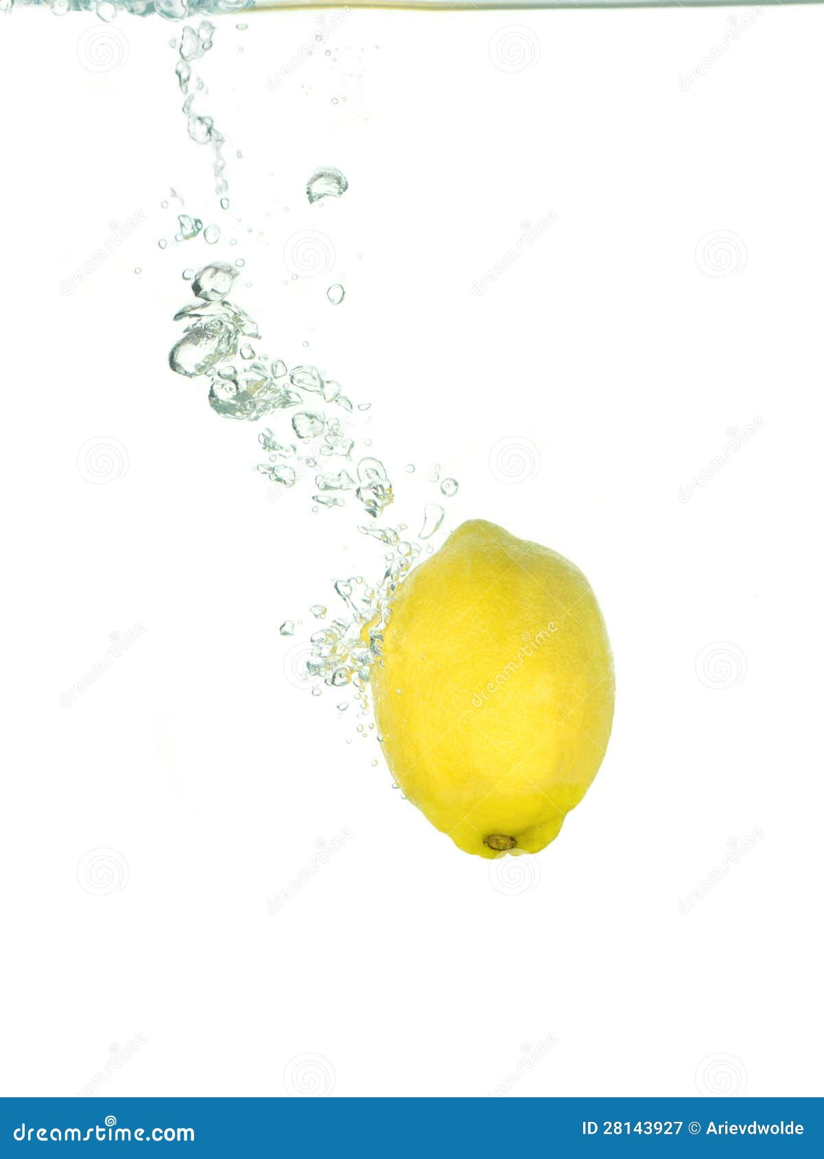 A lemon in clear water stock image. Image of clear, background - 28143927