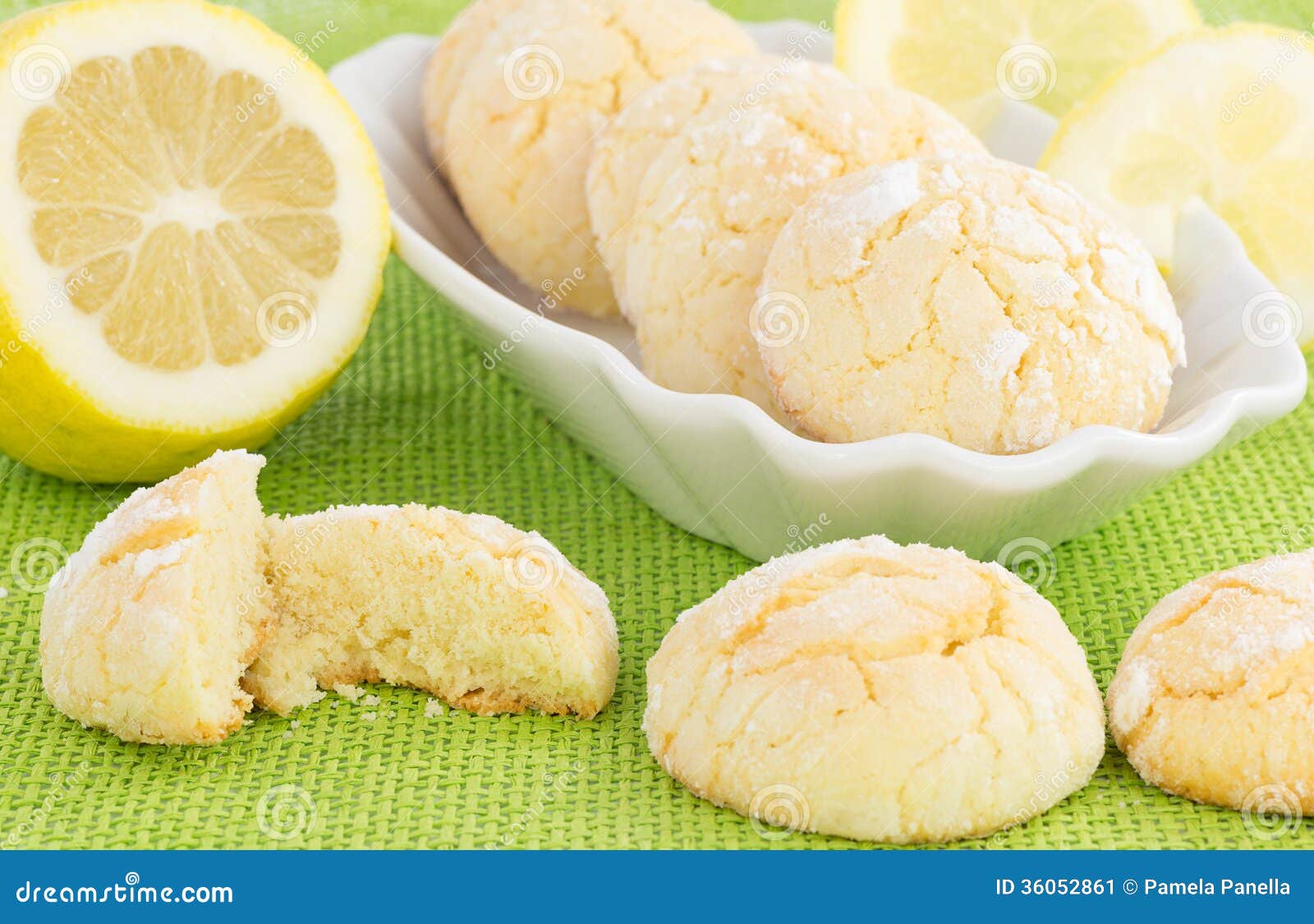 Lemon cookies stock image. Image of cookie, dough, cuisine - 36052861