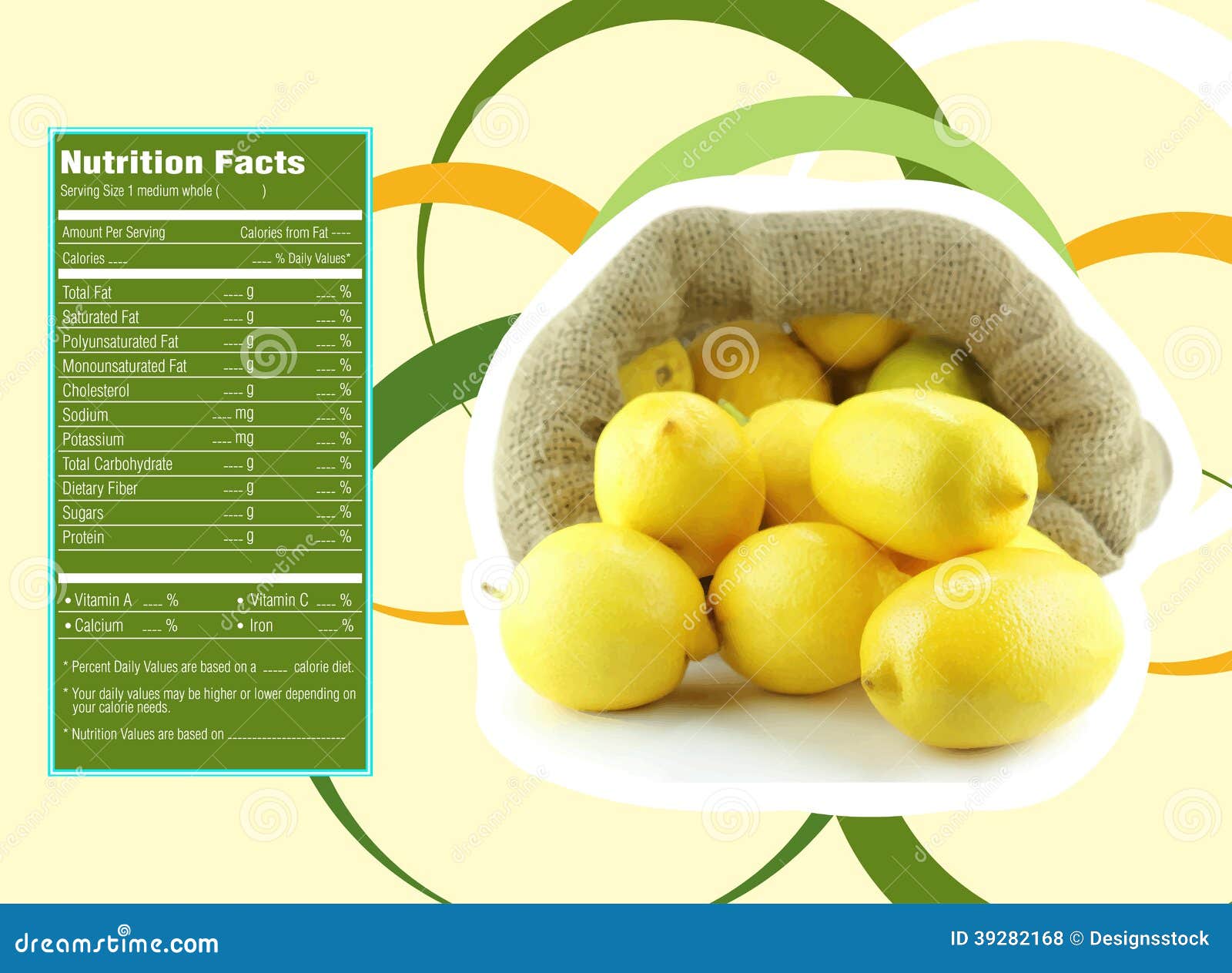 Lemon Nutrition Facts And Health Benefits Infographic Vector ...