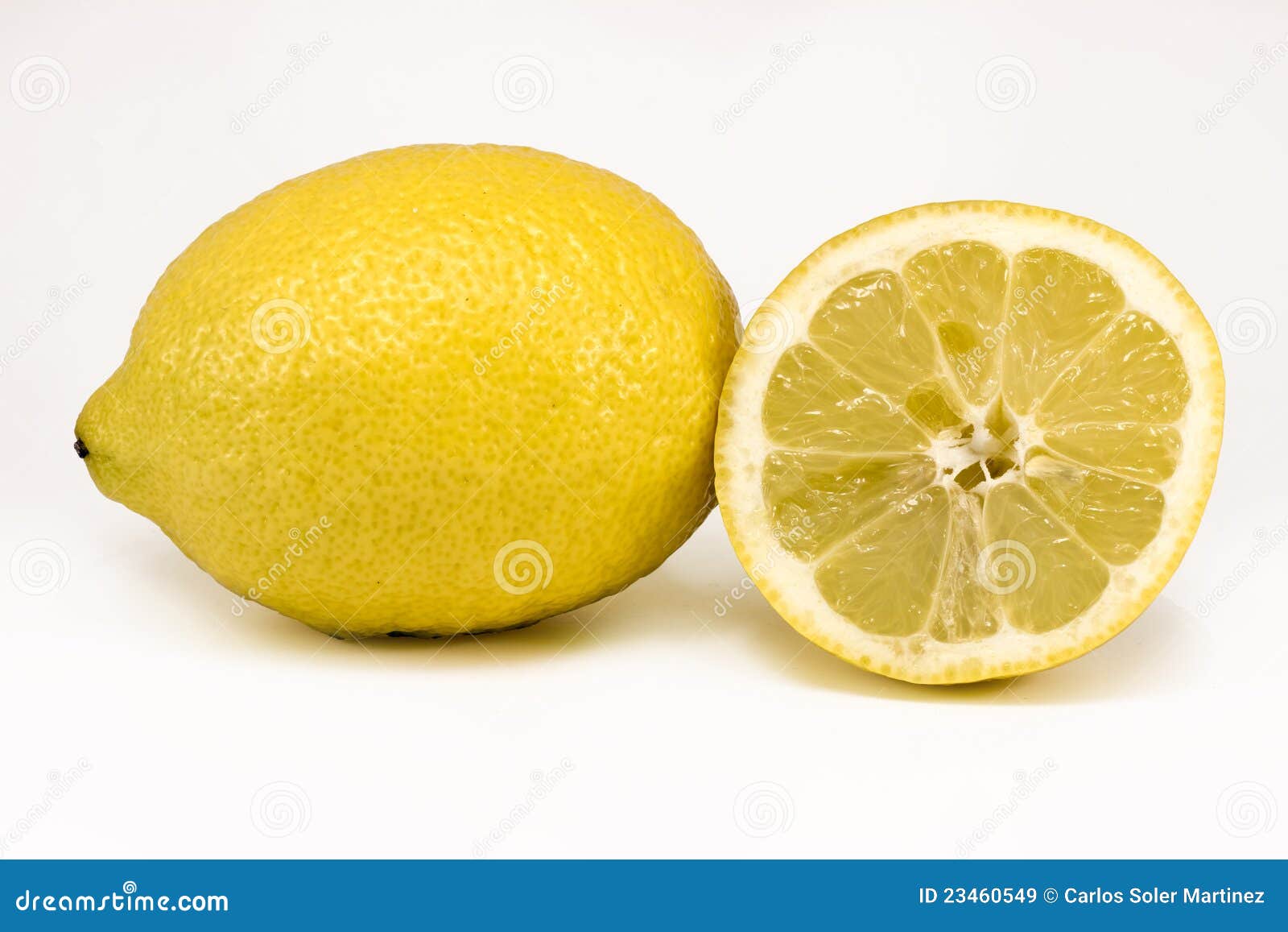 Lemon and a cut stock image. Image of frame, fruit, organic - 23460549