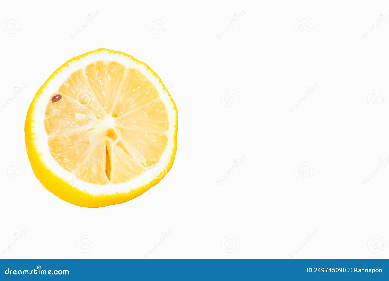 Lemon in Cut Isolated on White Background Stock Photo - Image of ...