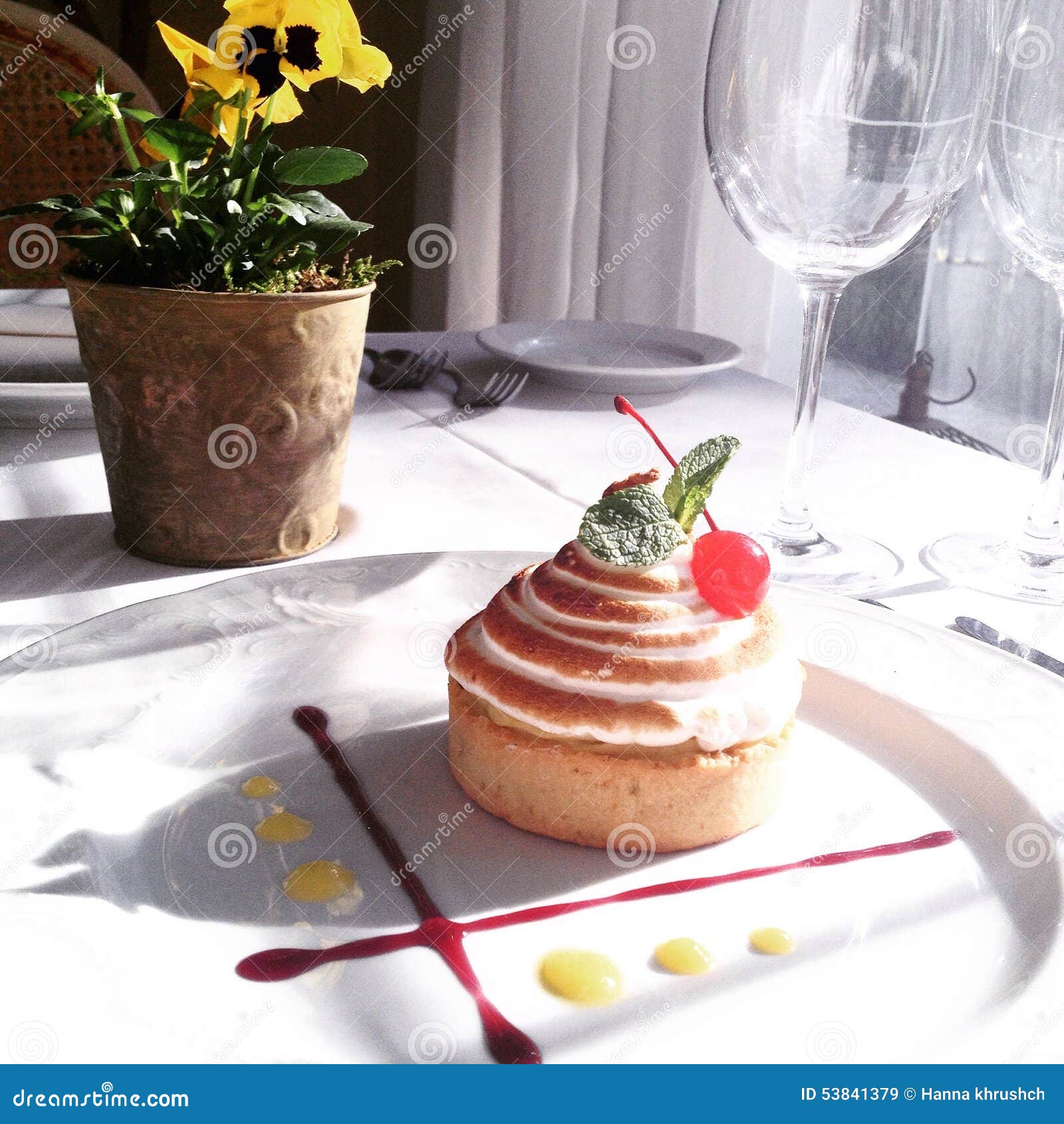 Lemon dessert stock image. Image of dessert, tastier - 53841379