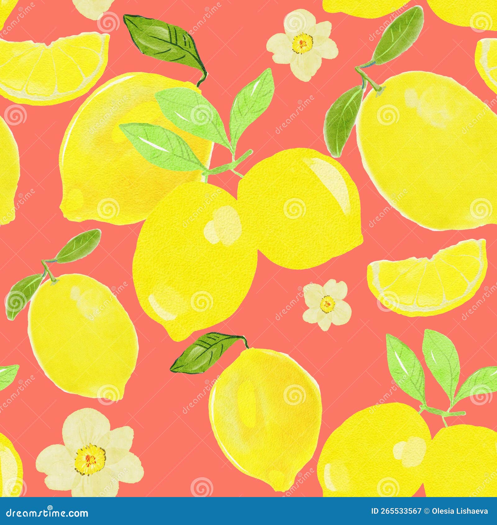 Lemon Different Sizes Blue Sticker Background. Pattern with Lemon and ...