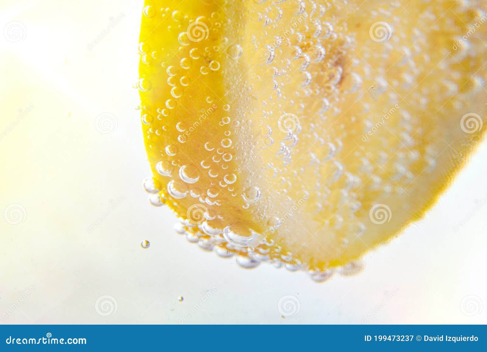 Lemon Dipped in Water Full of Bubbles Stock Image - Image of flowing ...