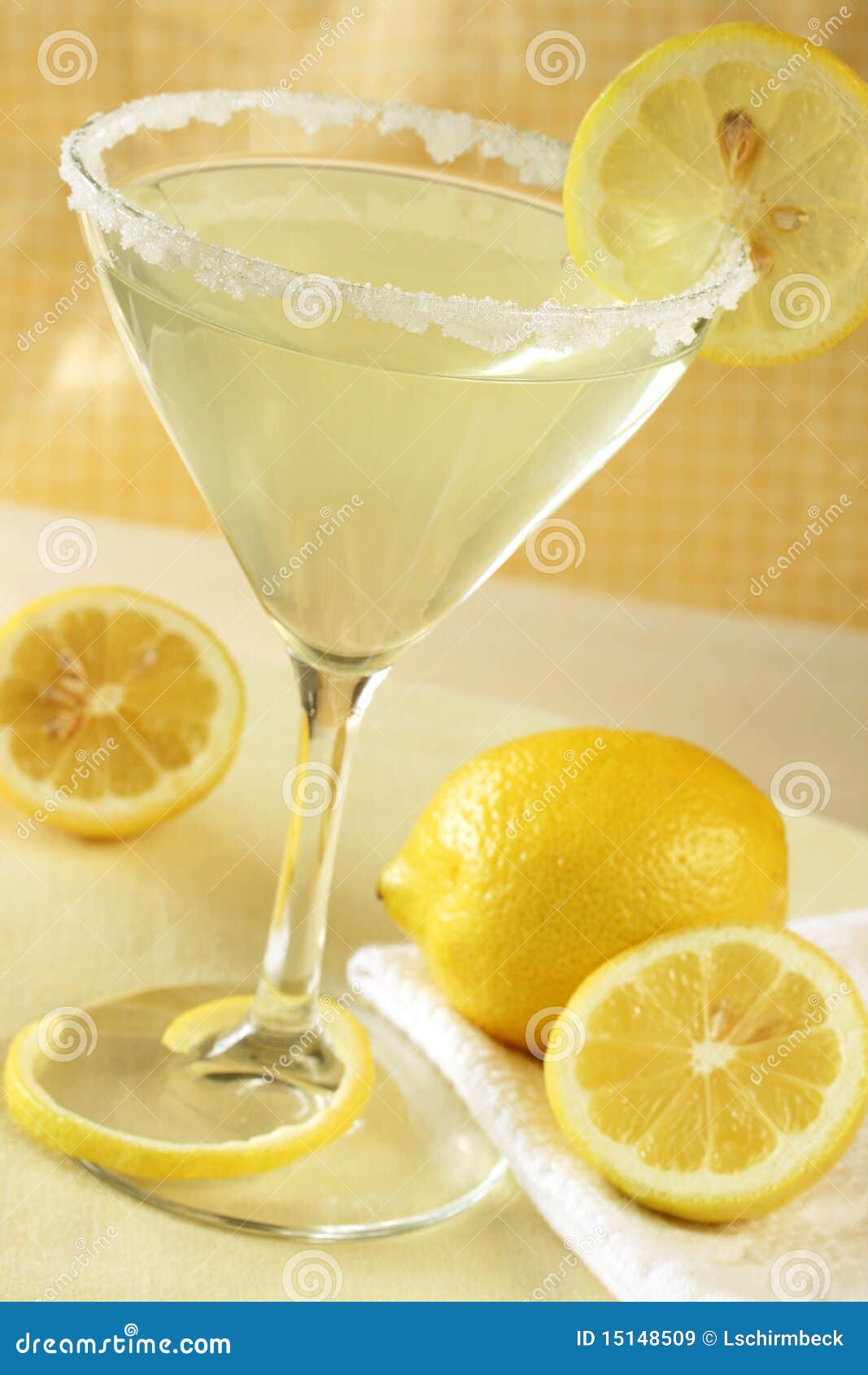 Lemon Drop Martini stock image. Image of lemon, vodka - 15148509