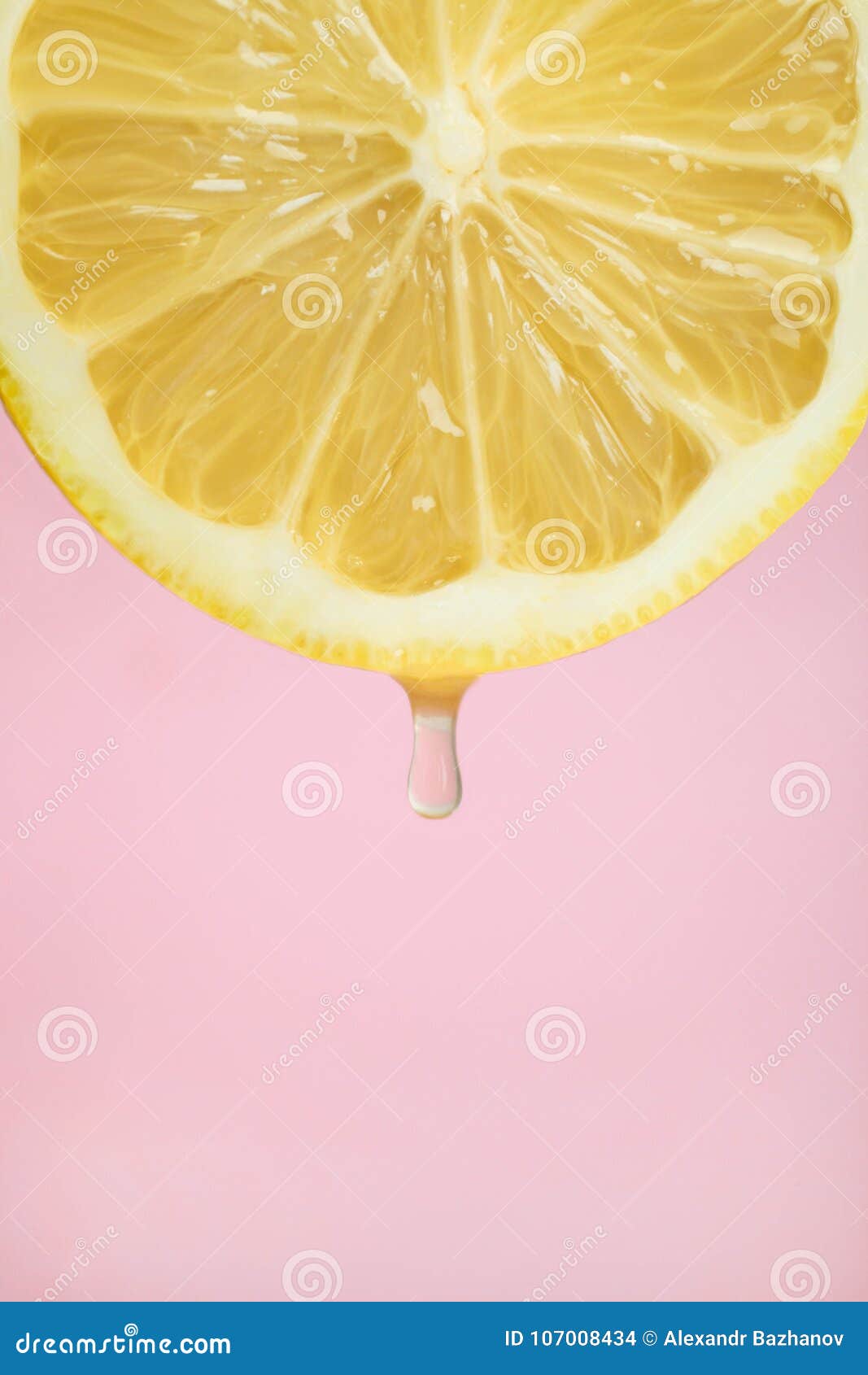 Lemon with a drop stock photo. Image of health, drip - 107008434