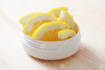 Lemon face cream stock image. Image of organic, health - 14263769