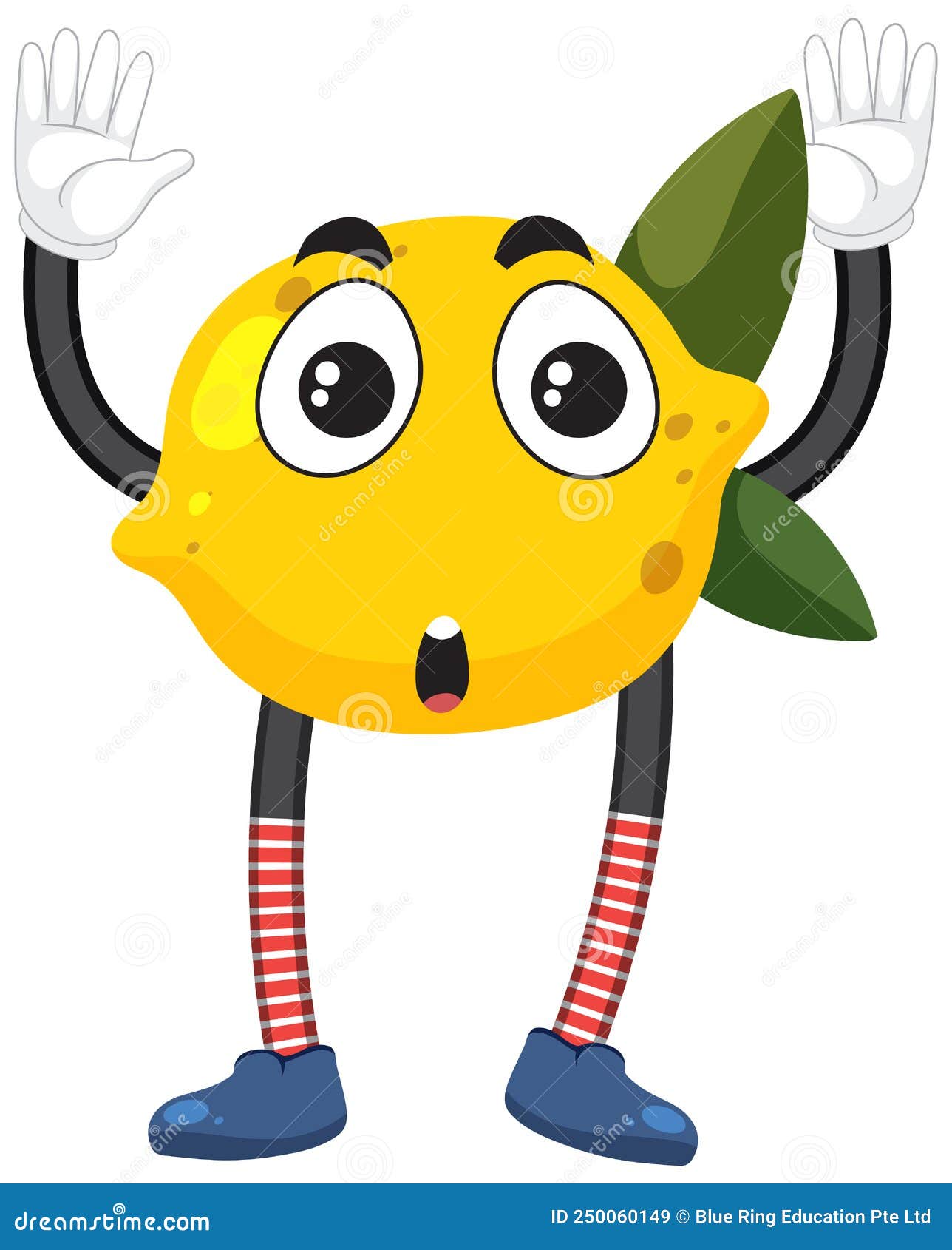 Lemon with Facial Expression Stock Vector - Illustration of fruits ...