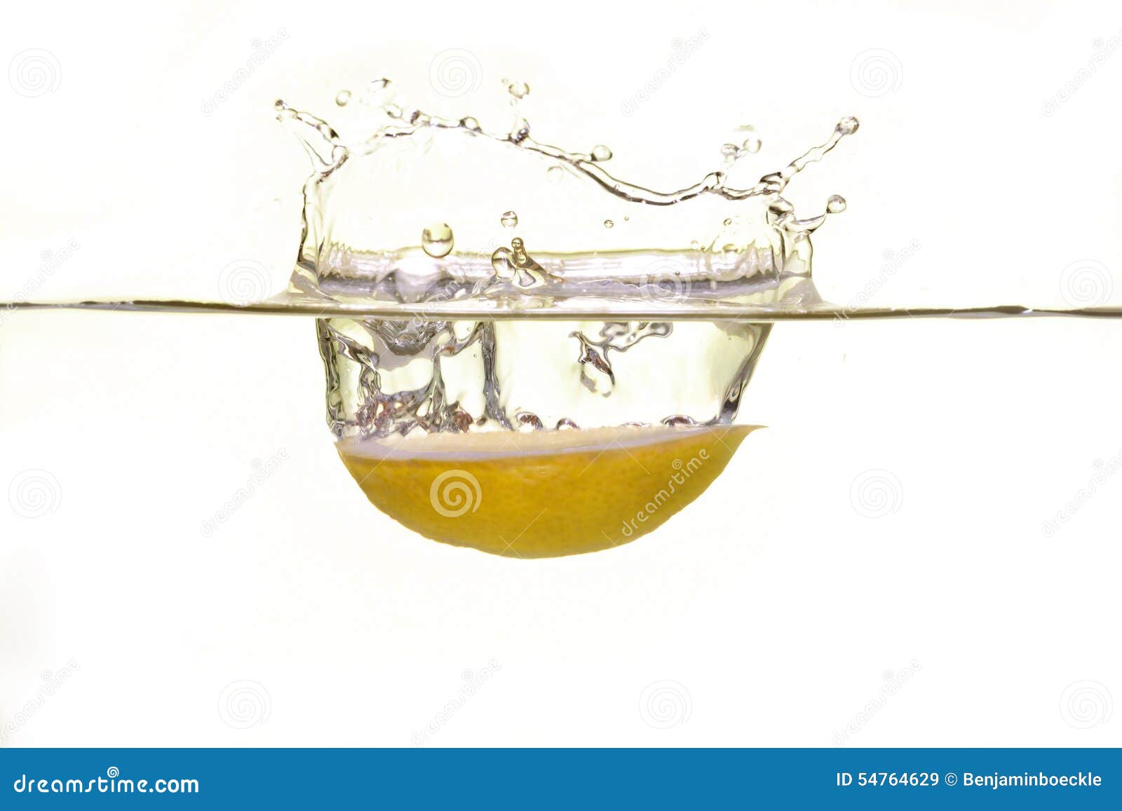 Lemon Falling into Water with a Splash Stock Image - Image of natural ...