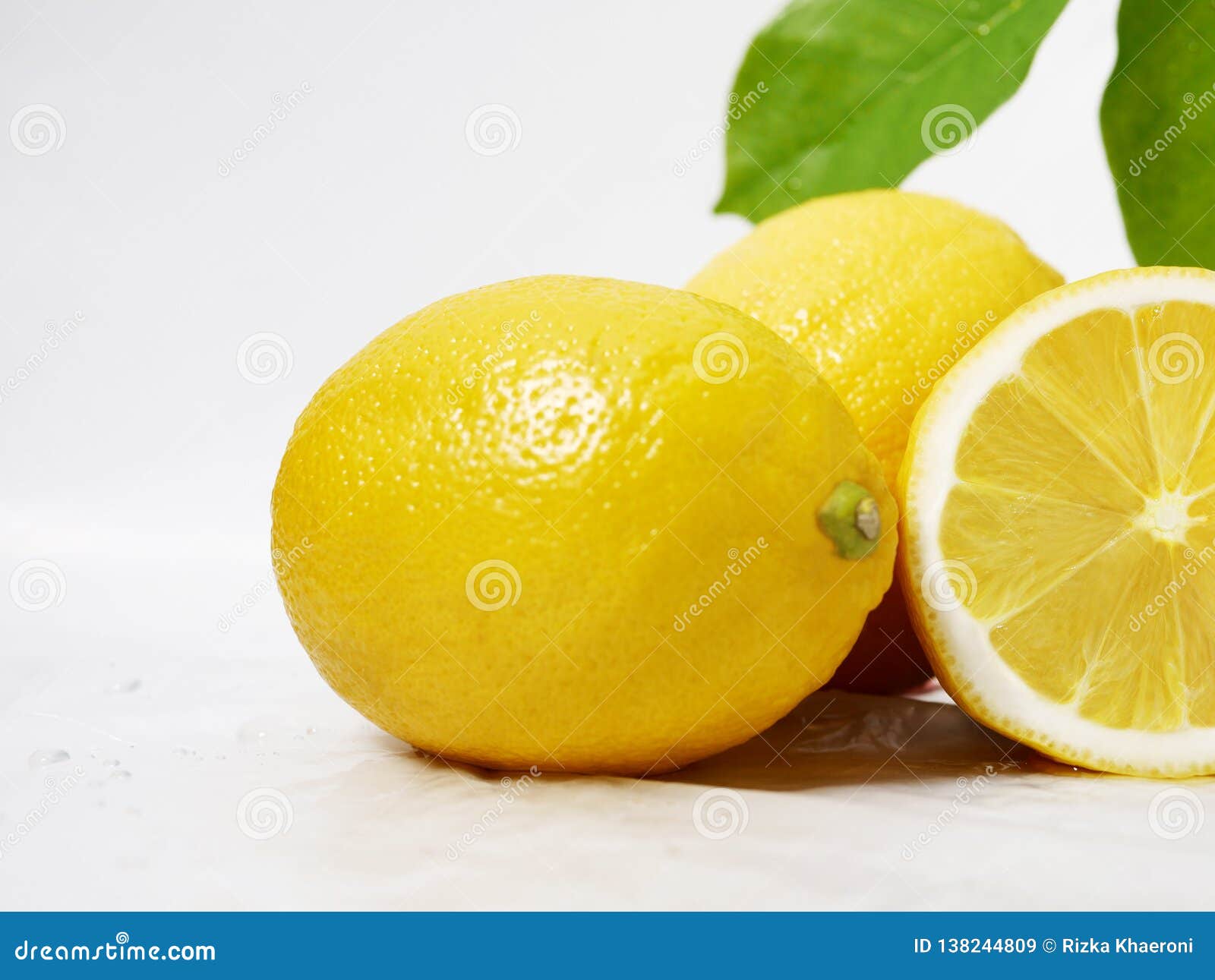 Lemon Fresh with Leaf for Fruit Image Stock Image - Image of creative ...