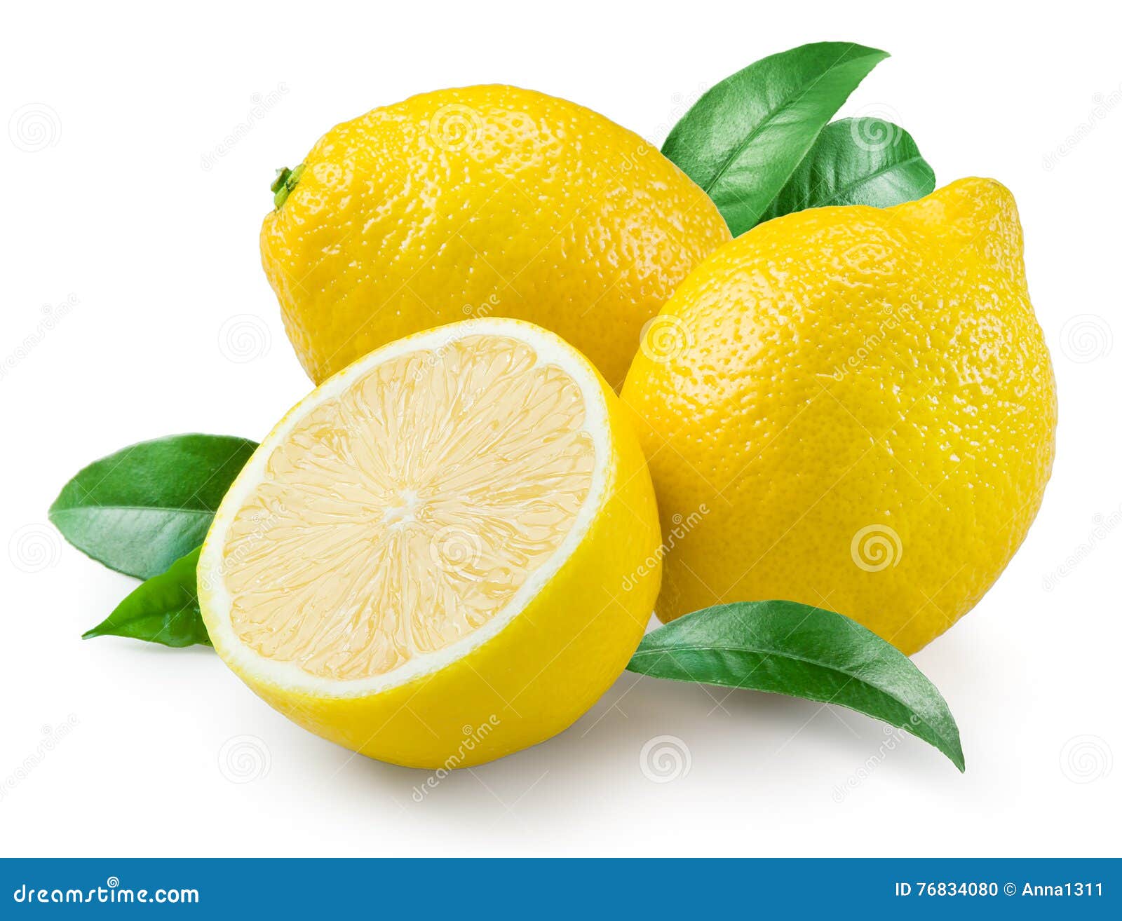 Lemon Fruit Citrus Limon L. Osbeck On A White / Transparent Background ...