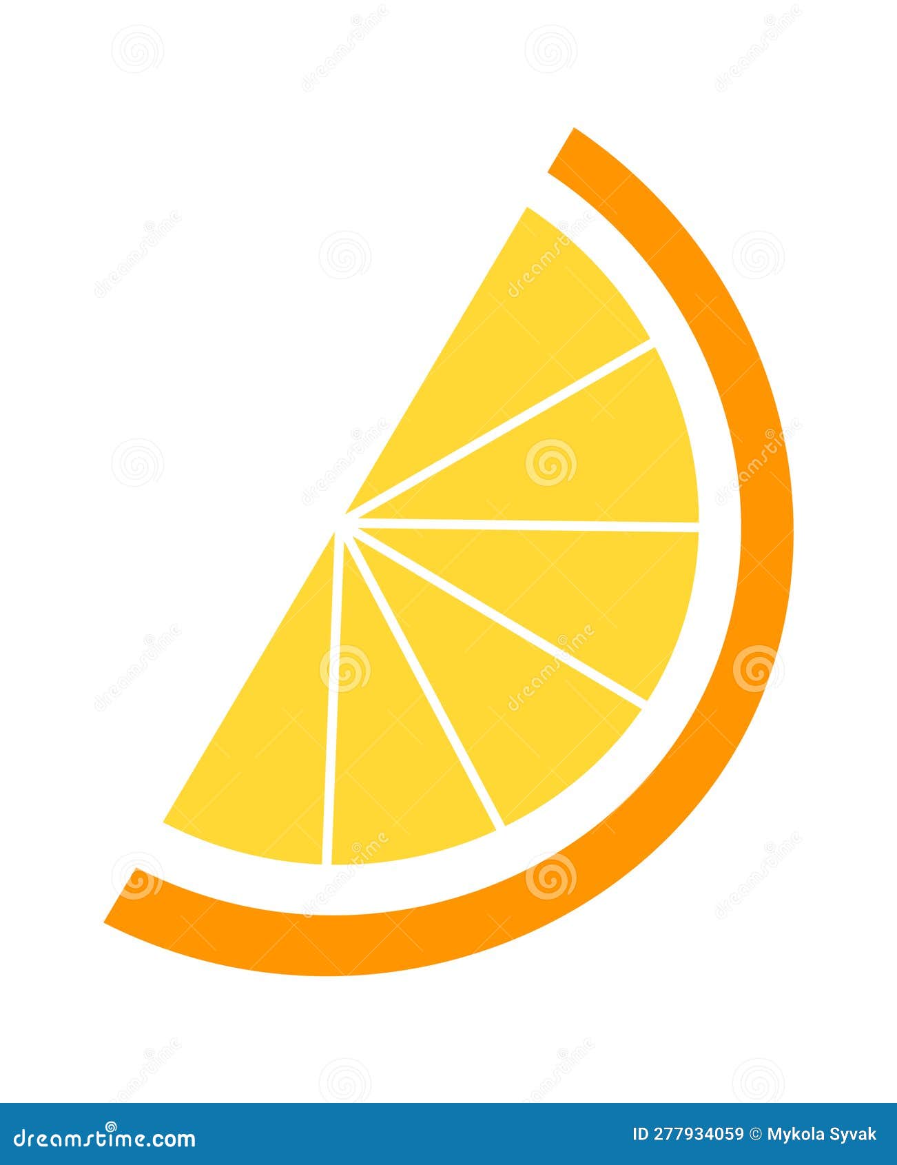 Lemon Fruit Slice stock vector. Illustration of lemon - 277934059