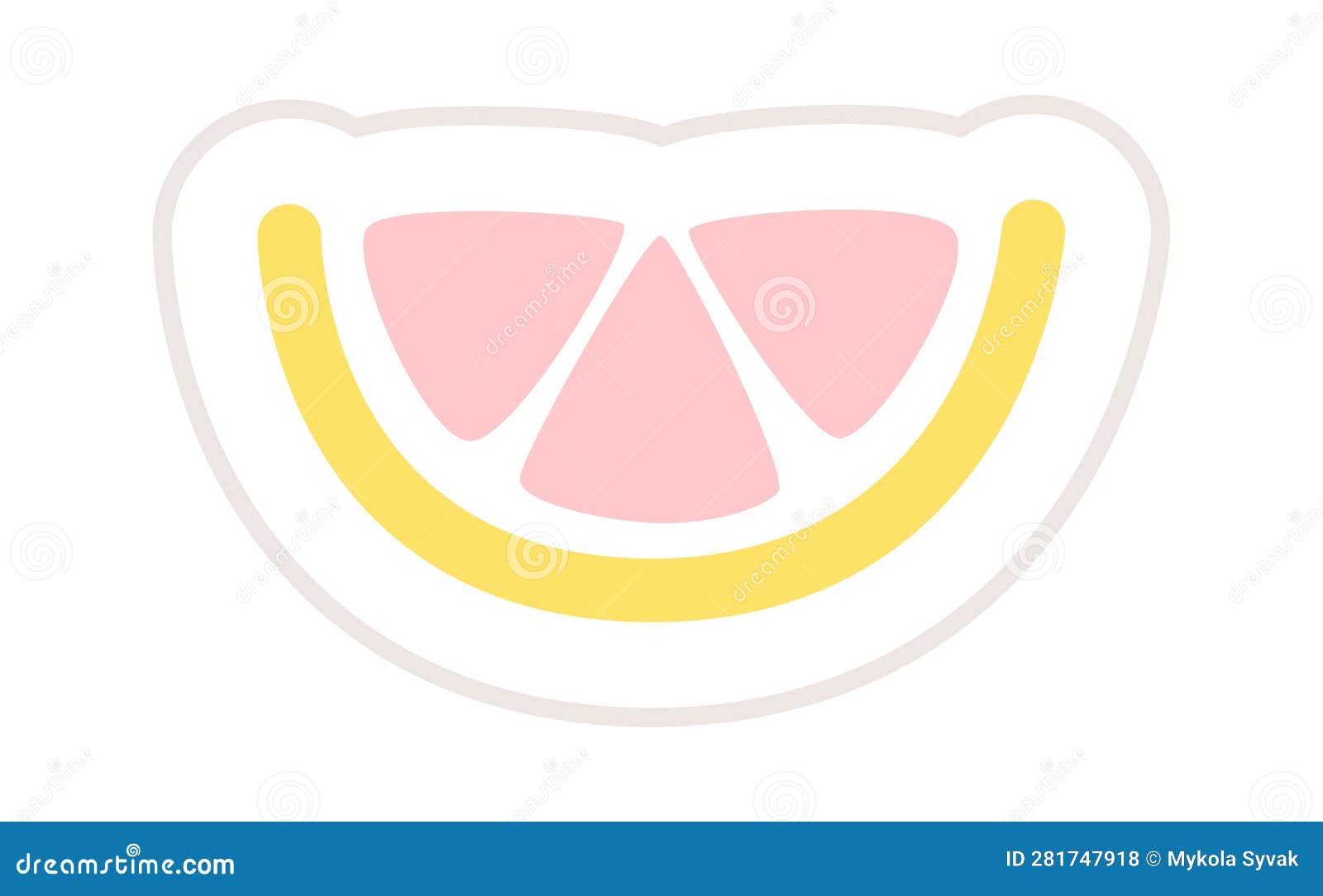 Lemon Fruit Sticker stock vector. Illustration of fruit - 281747918