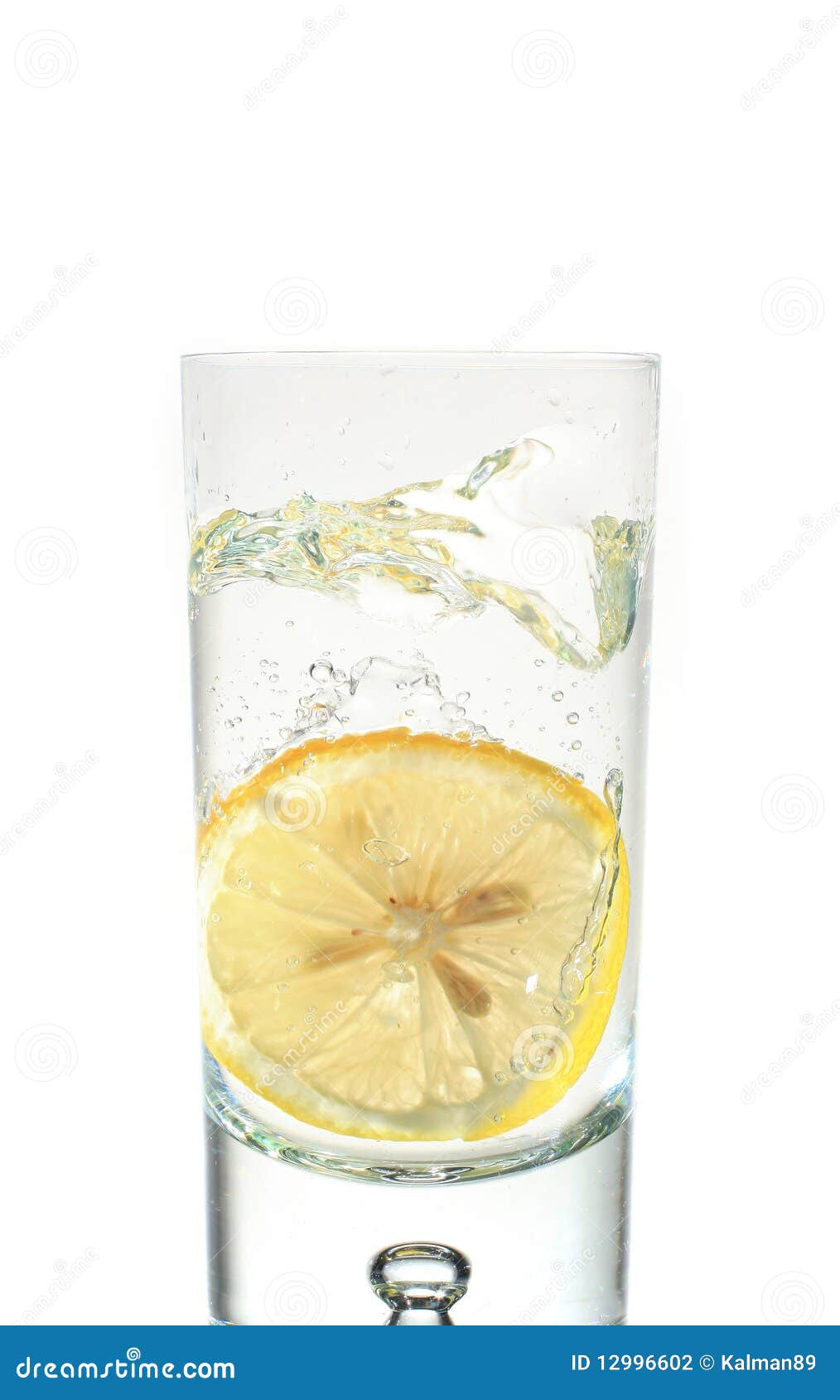 Lemon in glass stock photo. Image of coctakil, white - 12996602