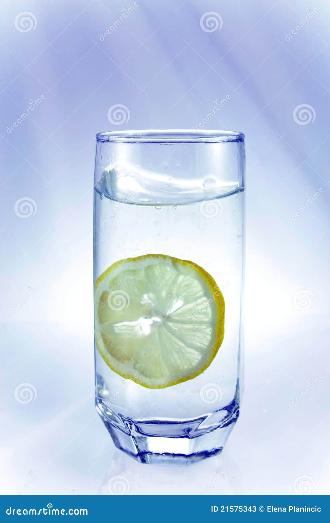 Lemon in glass stock image. Image of beverage, freshness - 21575343