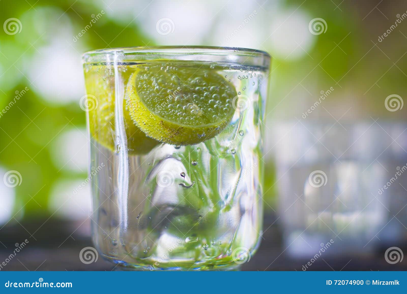 Lemon in the glass stock photo. Image of background, healthy - 72074900