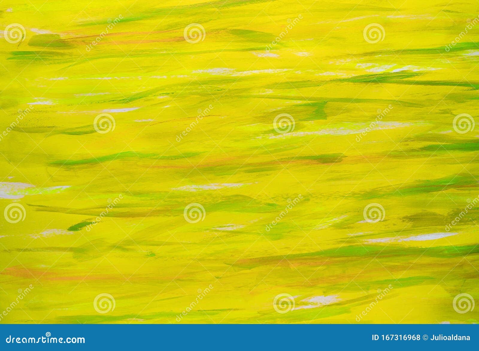 Lemon Green Color Paint Strokes on Canvas Surface Ready for Your Design ...