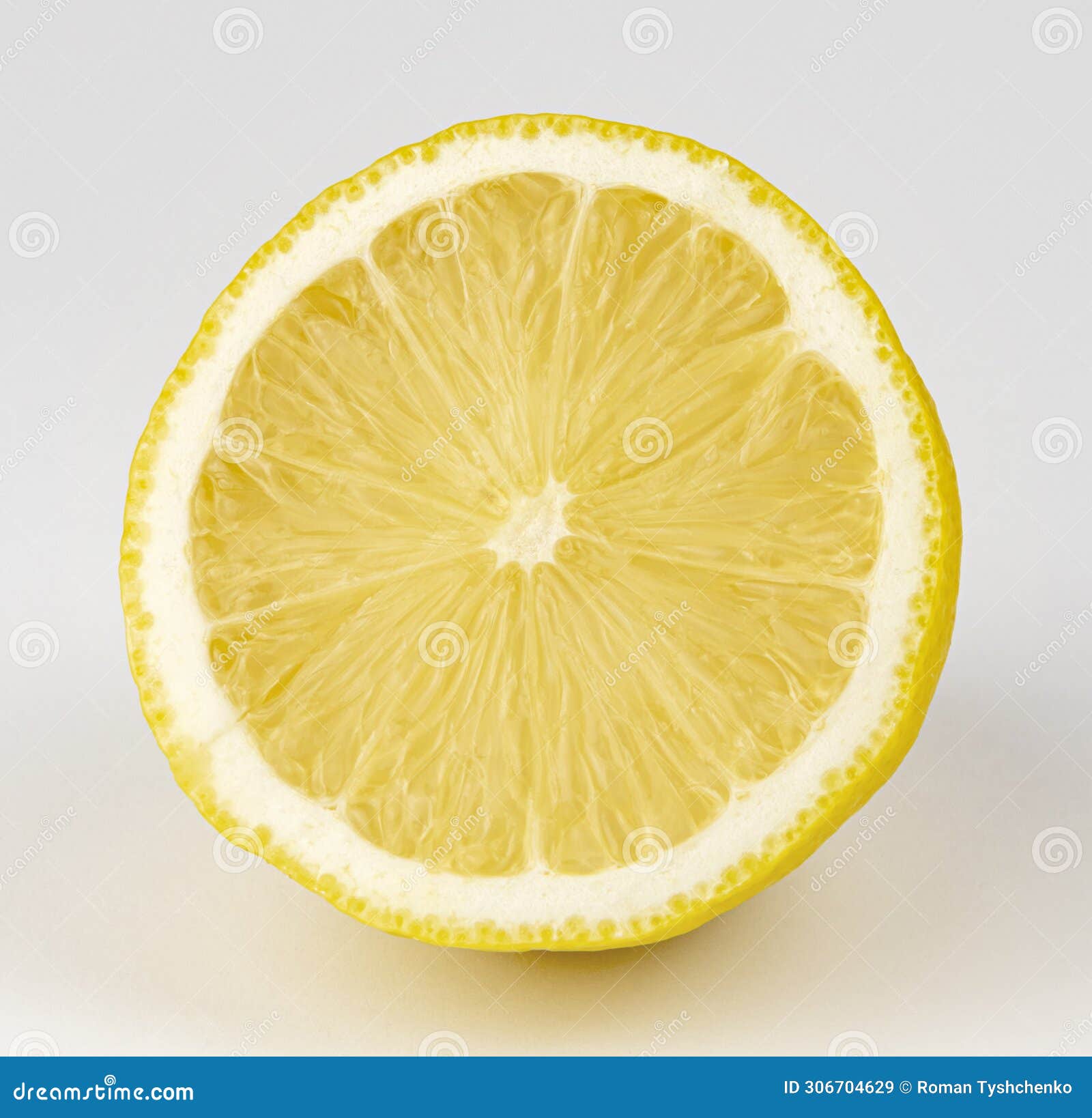 Lemon, a Halved Lemon with Yellow Flesh. the Concept of Citrus Fruit ...