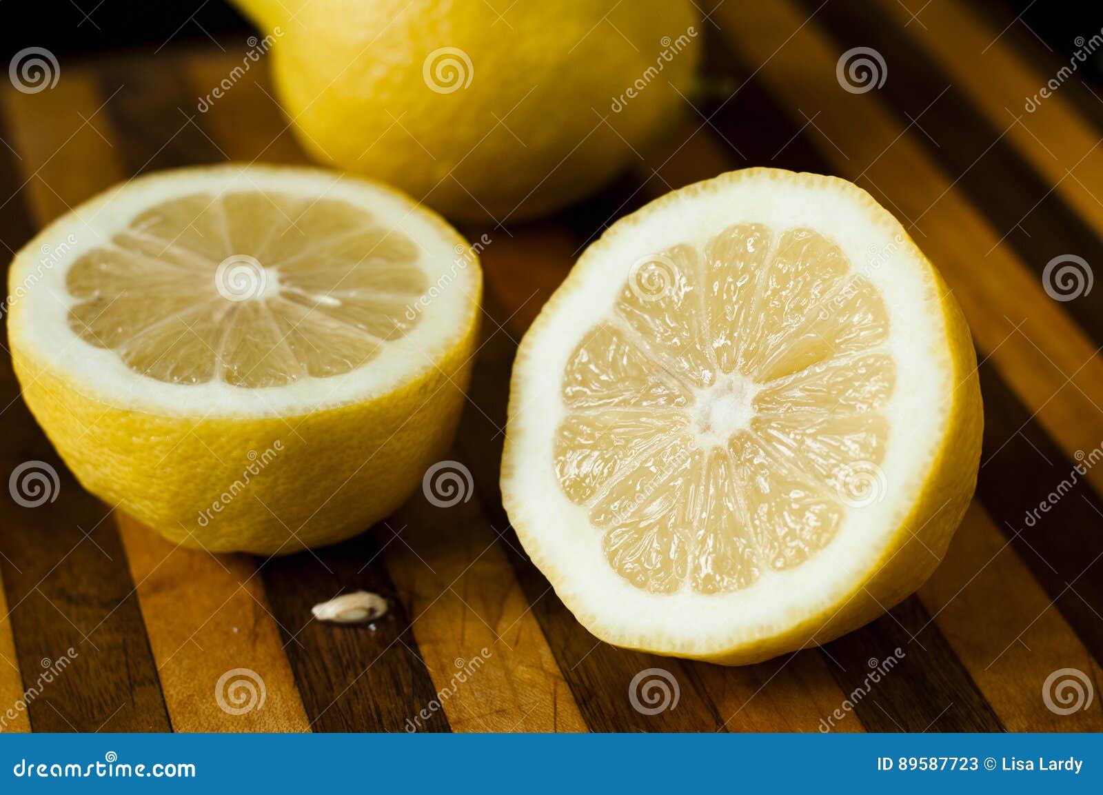 Lemon Halves on Cutting Board Stock Image - Image of fruit, fresh: 89587723
