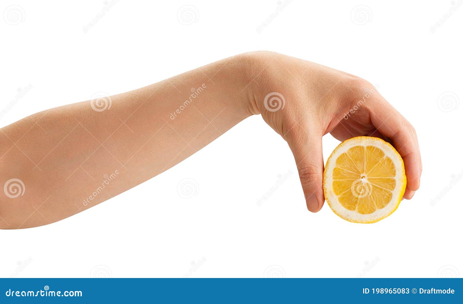 Hand Squeezing Sliced Lemon Stock Image - Image of fruit, single: 198965083