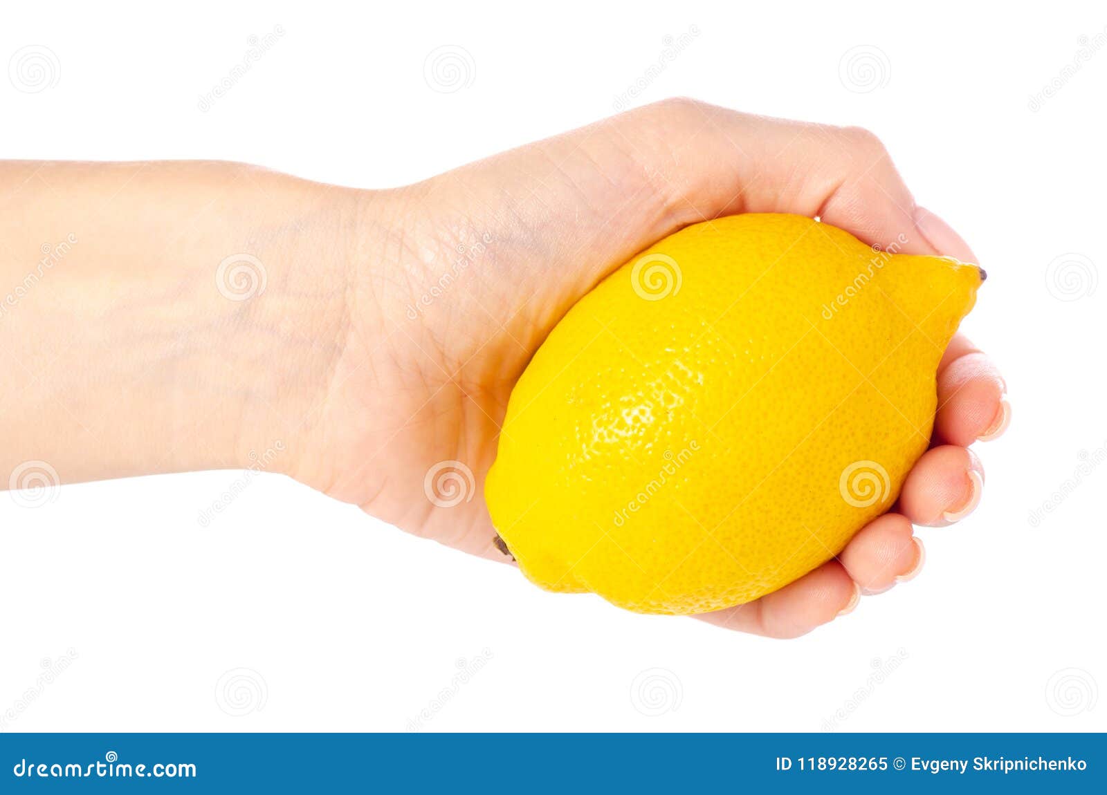 Lemon in hand stock image. Image of healthy, choice - 118928265