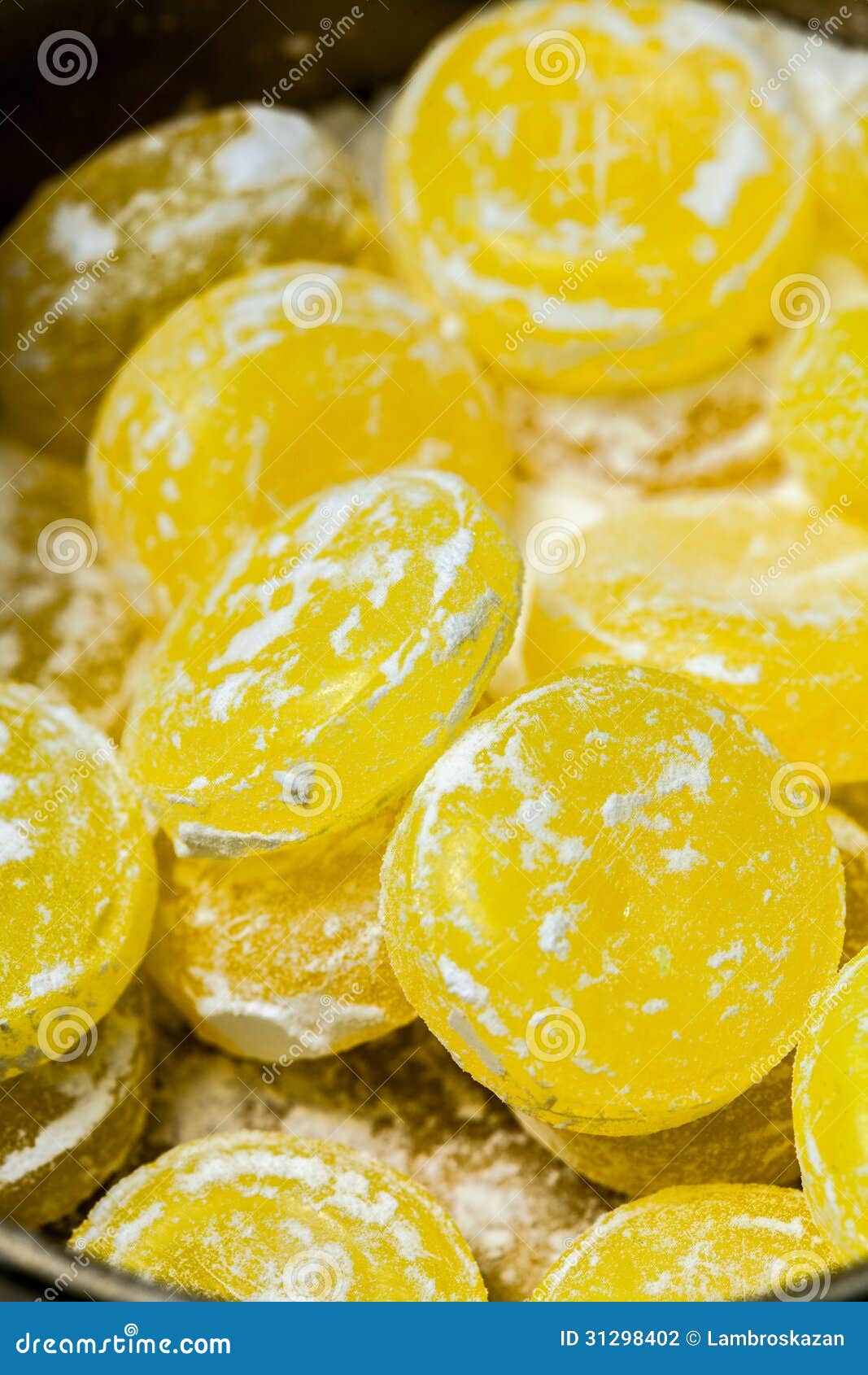 Lemon Hard Candies, Close Up Stock Photo - Image of sweets, closeup ...
