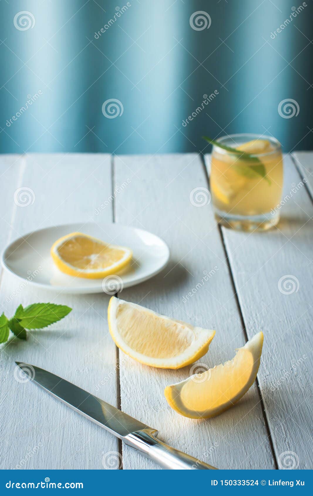 Lemon horn stock photo. Image of horn, fresh, mint, thirst - 150333524