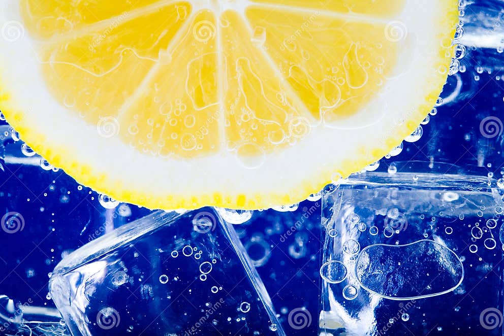 Lemon and ice stock photo. Image of alcohol, freeze, drink - 773068