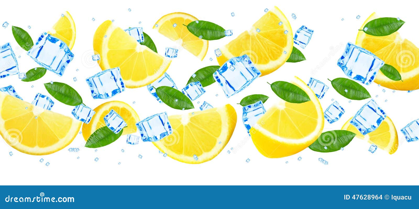 Lemon and ice stock illustration. Illustration of glass - 47628964