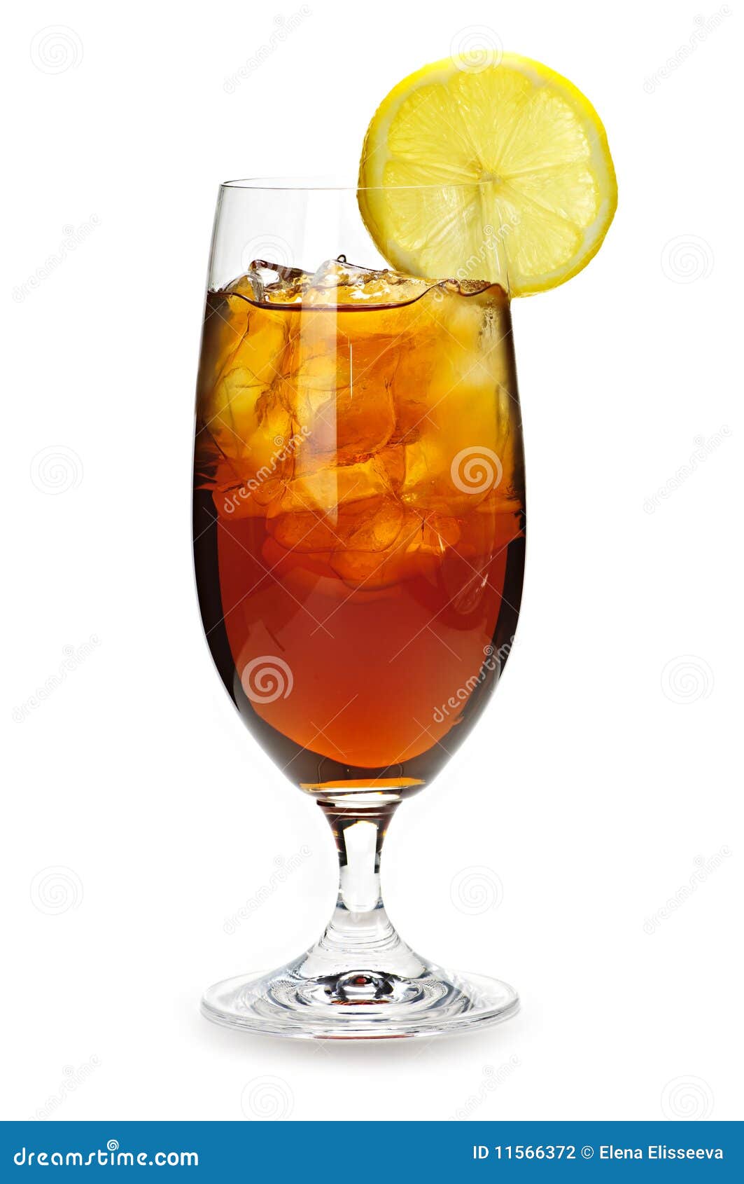 Lemon iced tea stock photo. Image of refresh, piece, isolated - 11566372
