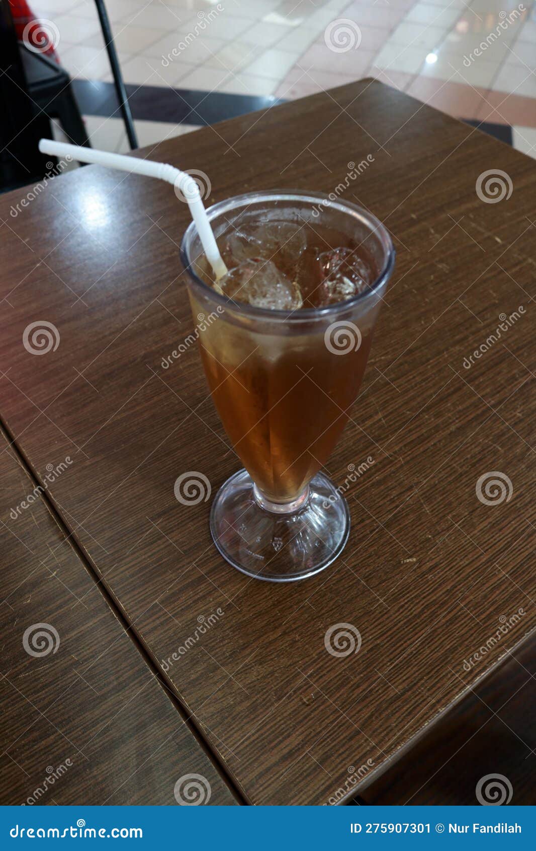 Lemon Iced Tea in a Jar or Drinking Glass Stock Image - Image of fresh ...