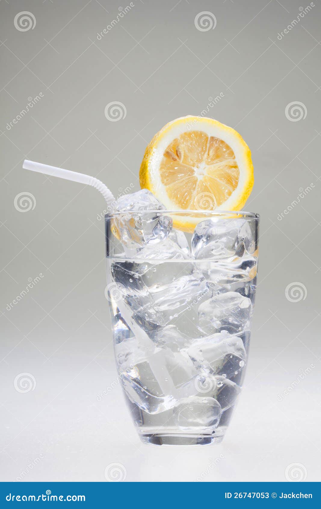 Lemon with iced water stock image. Image of healthy, glass - 26747053