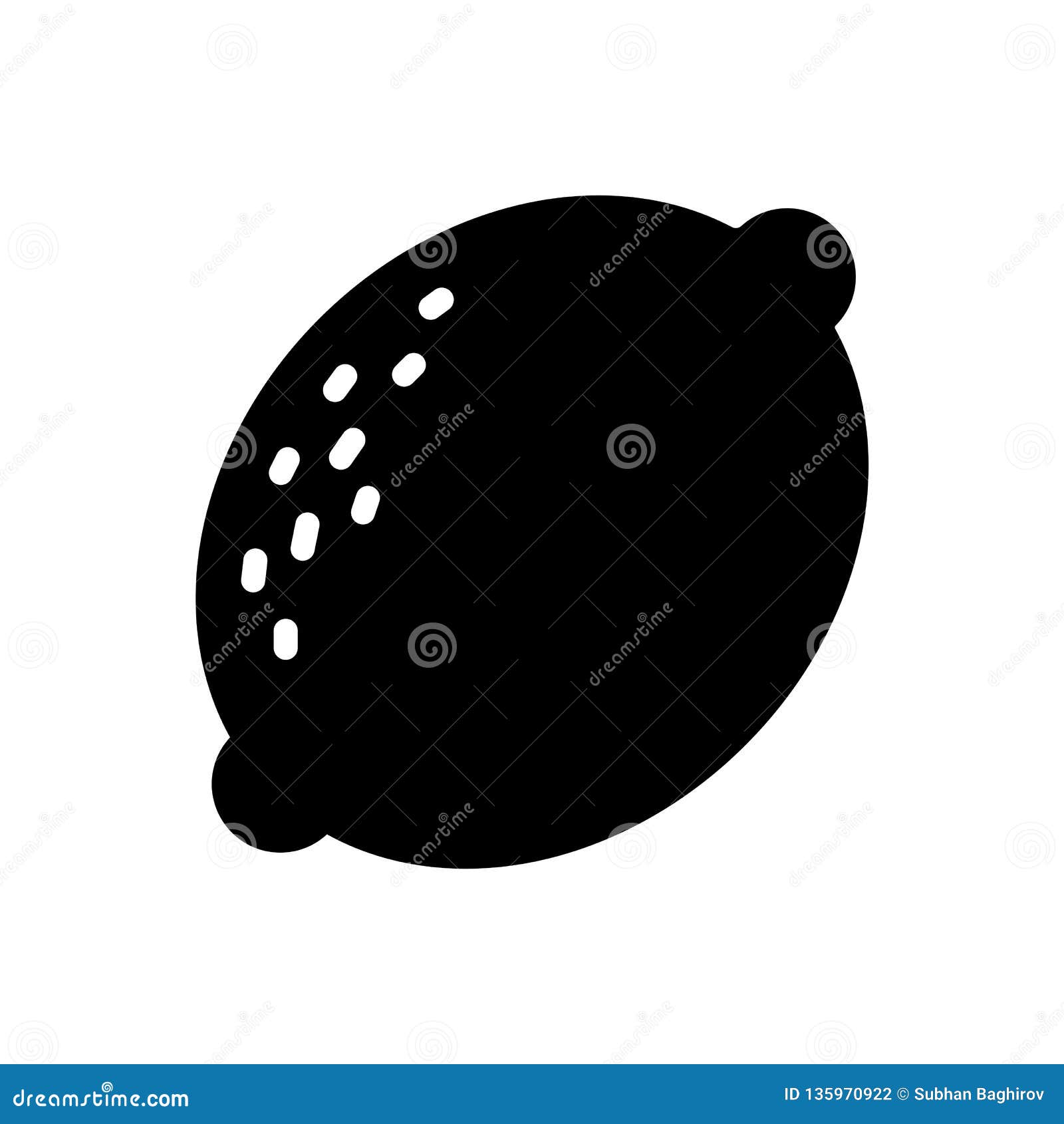 Lemon Icon Simple Flat Vector Illustration Stock Vector - Illustration ...