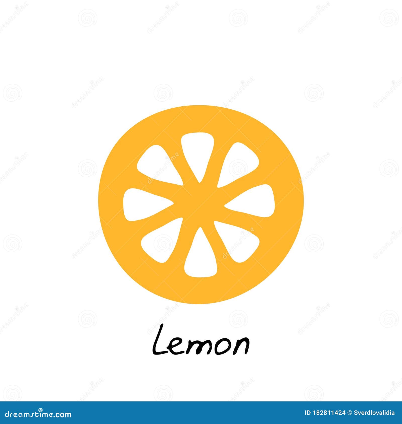 Lemon Icon for Web and Print. Fruit Sign. Citrus Symbol Stock Vector ...