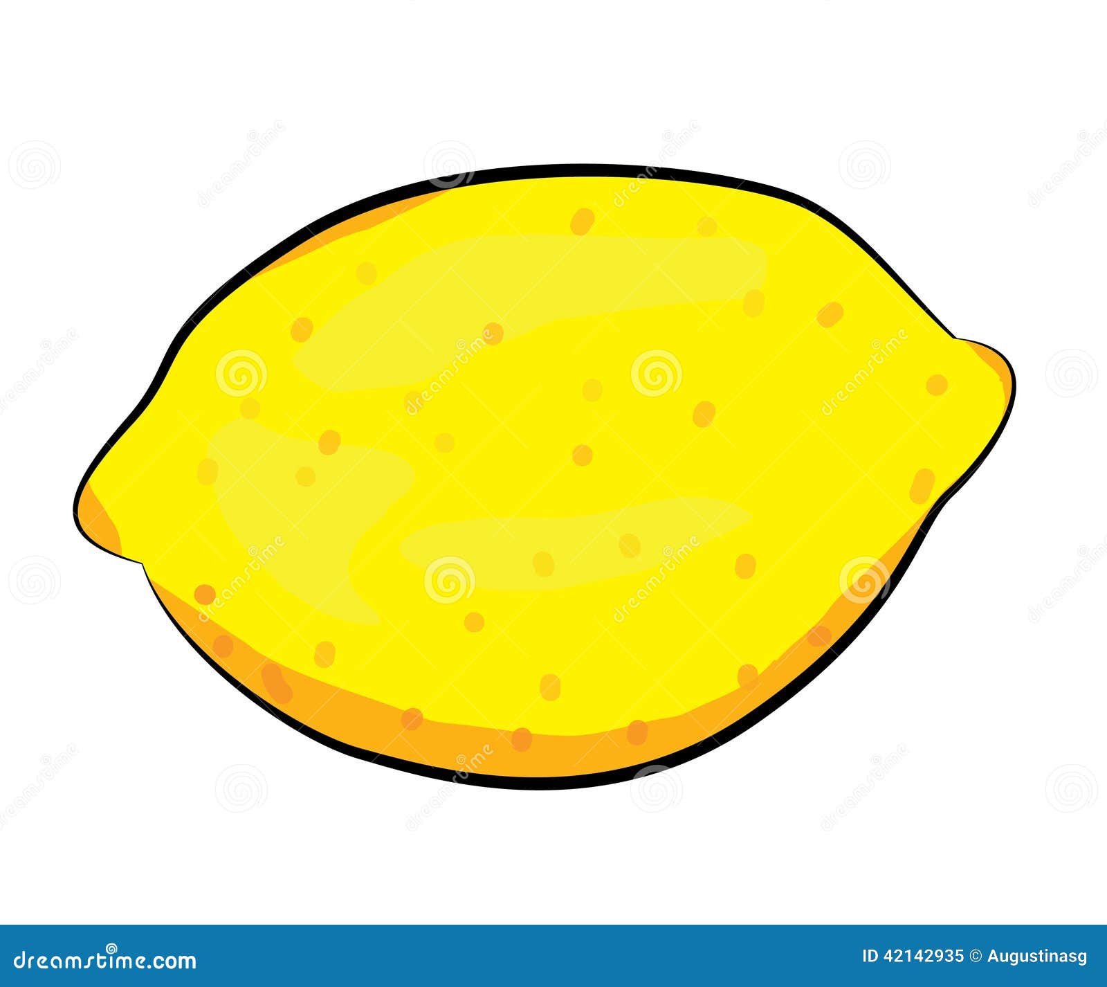 Lemon illustration stock illustration. Illustration of smiling - 42142935