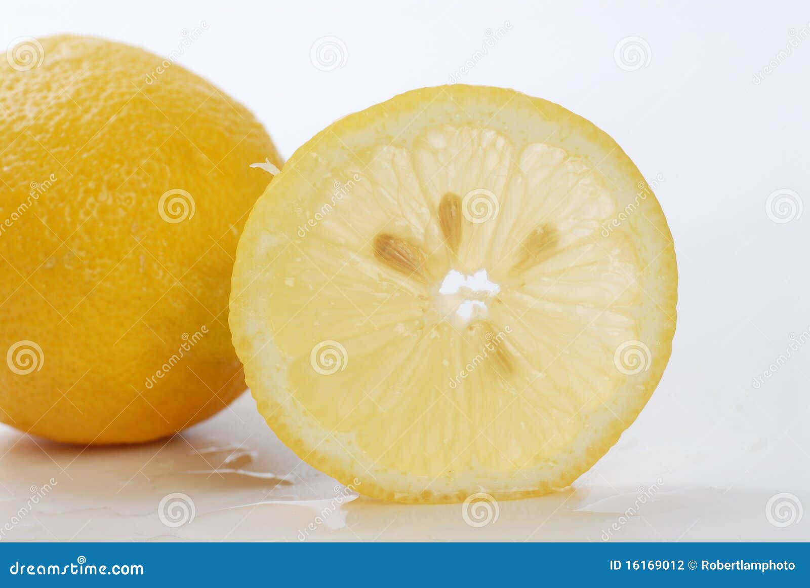 Lemon isolated on white stock photo. Image of yellow - 16169012