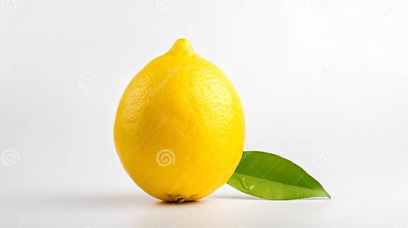 Lemon in Isolation on a Light Background Stock Illustration ...