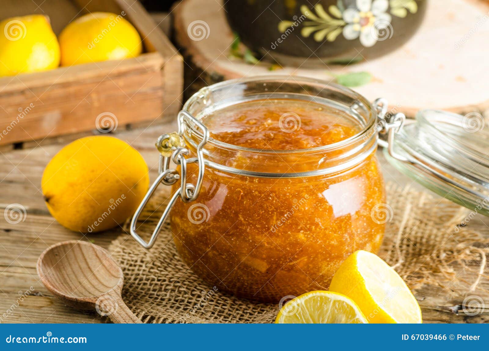 Lemon jam homemade stock photo. Image of closeup, fruit - 67039466