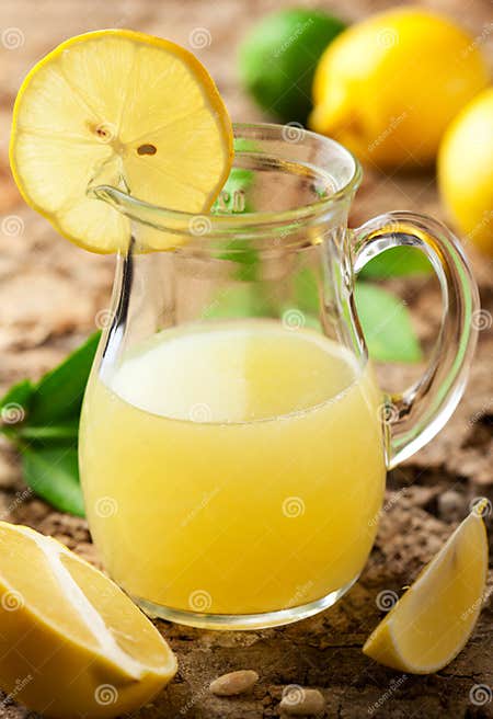 Lemon juice stock image. Image of dessert, vitamin, closeup - 21743427