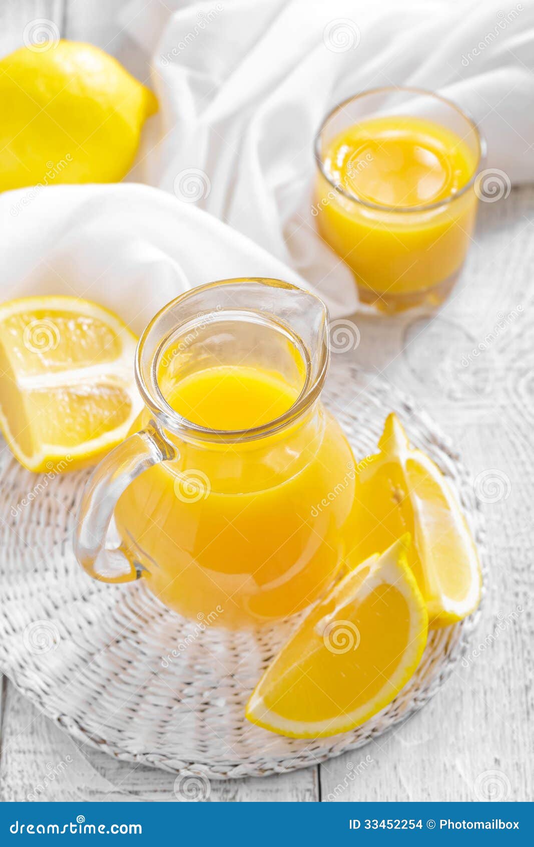 Lemon juice stock photo. Image of lemonade, beverage - 33452254