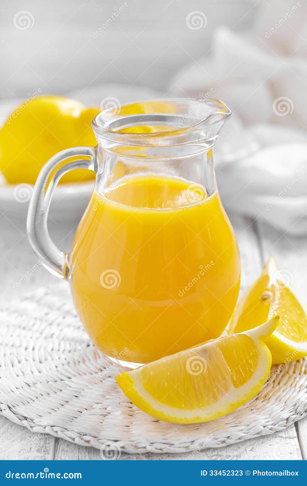 Lemon juice stock image. Image of liquid, pitcher, natural - 33452323