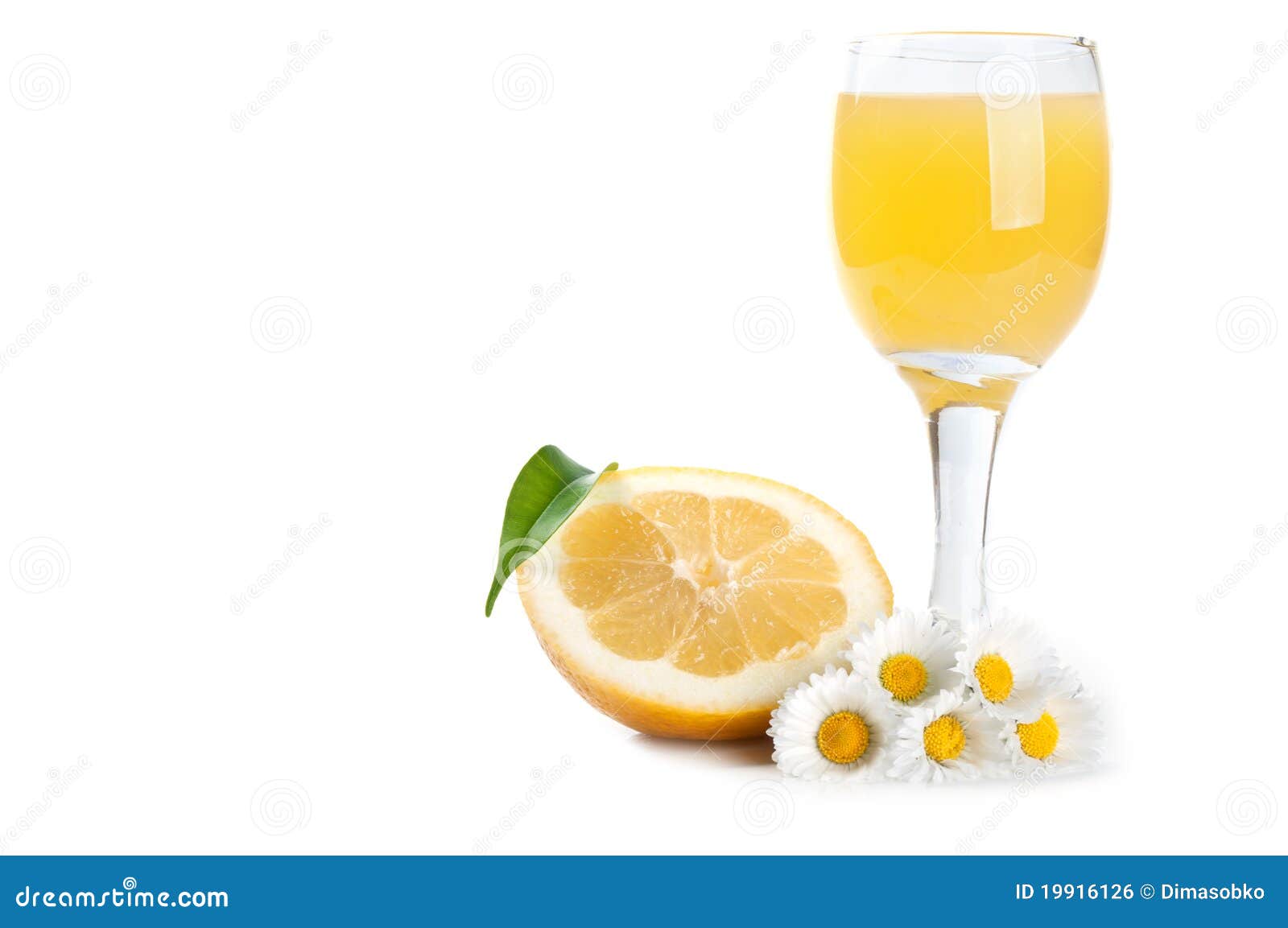 Lemon and juice in a glass stock photo. Image of healthy - 19916126