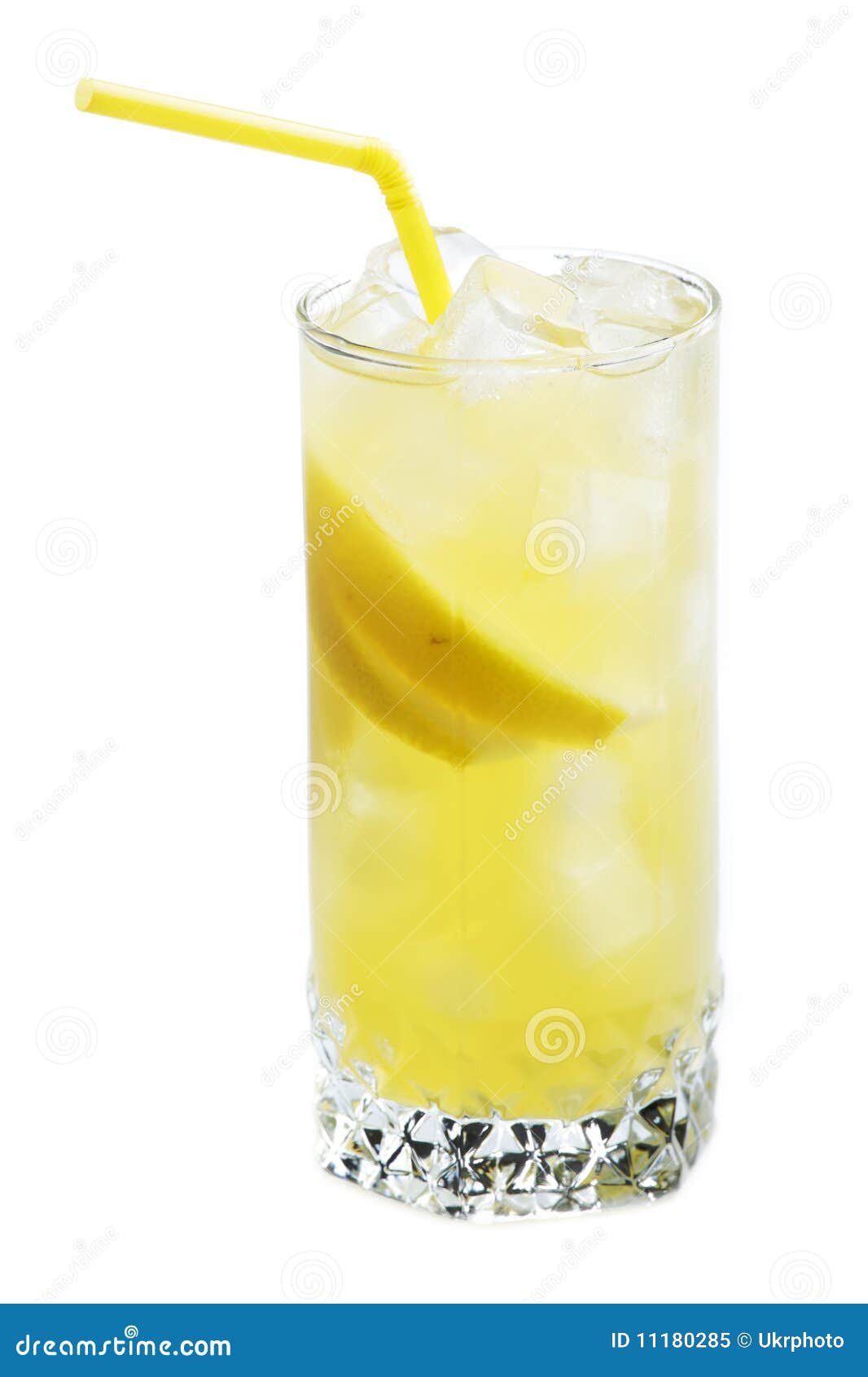 Lemon juice with ice stock image. Image of drink, slices - 11180285