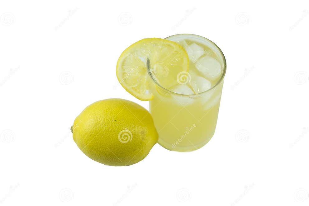 Lemon Juice on White Background Stock Photo - Image of ripe, vegetarian ...