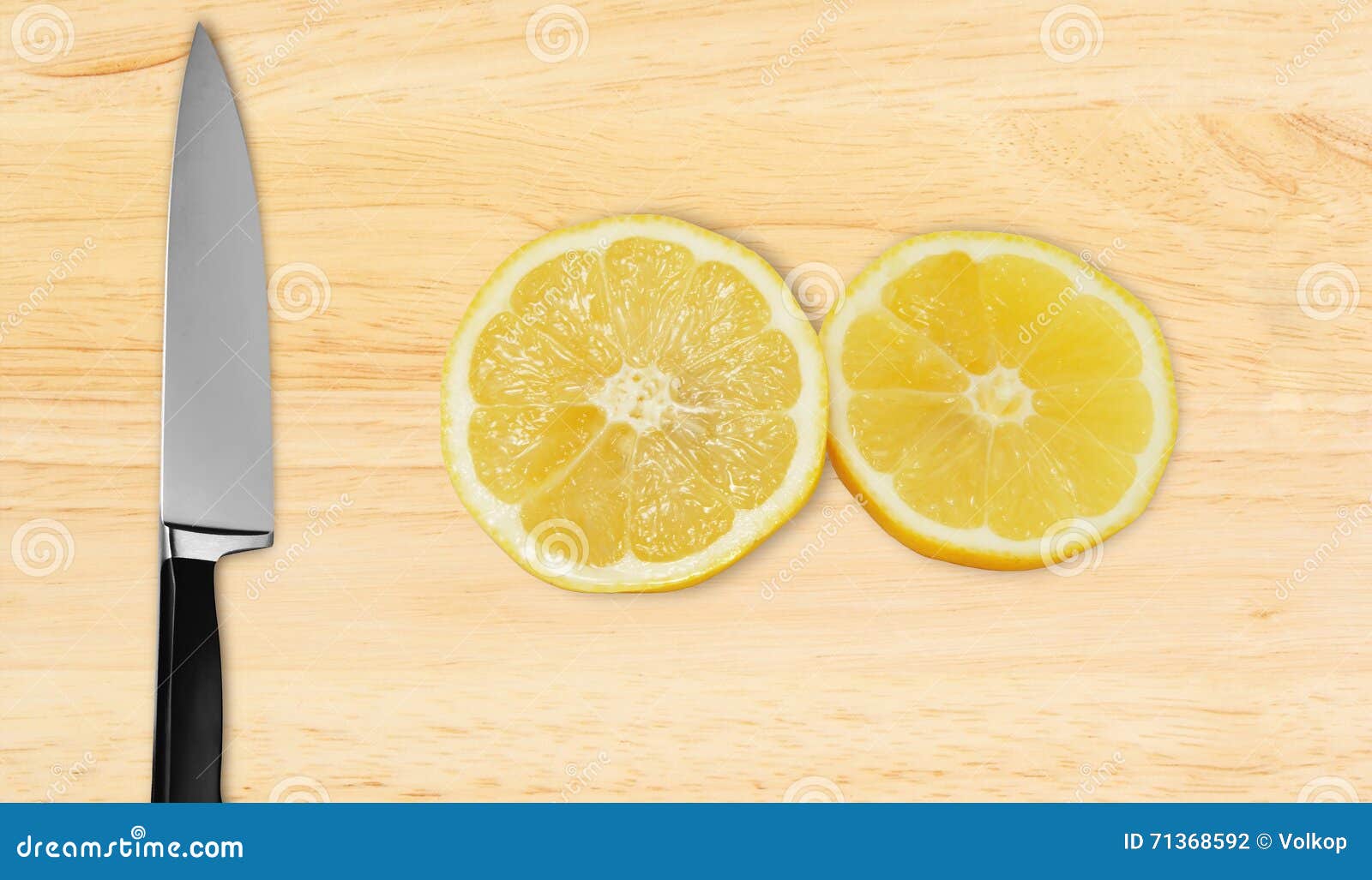 Lemon and Knife on Cutting Board Isolated on White Stock Photo - Image ...