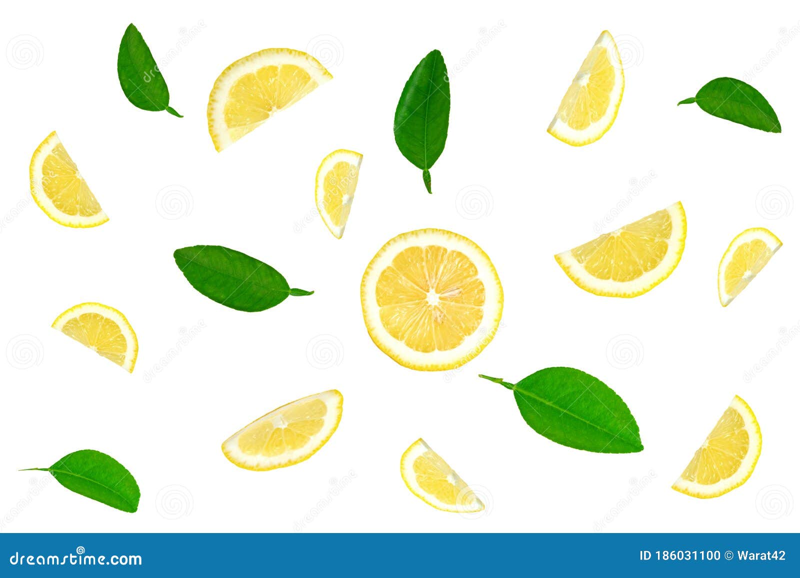 Lemon with Leaf Isolated on White Background Stock Photo - Image of ...