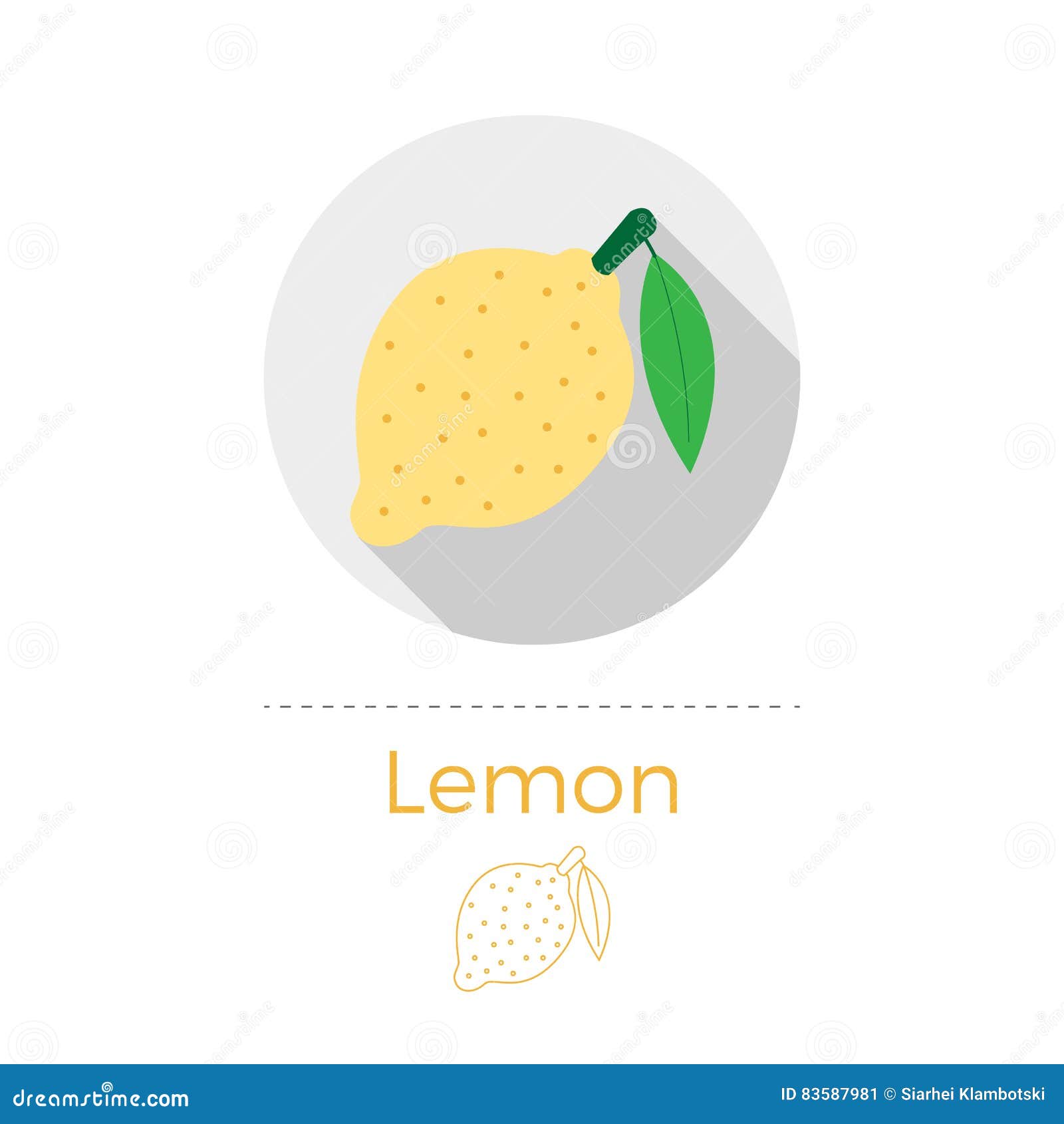 Lemon shape clipart